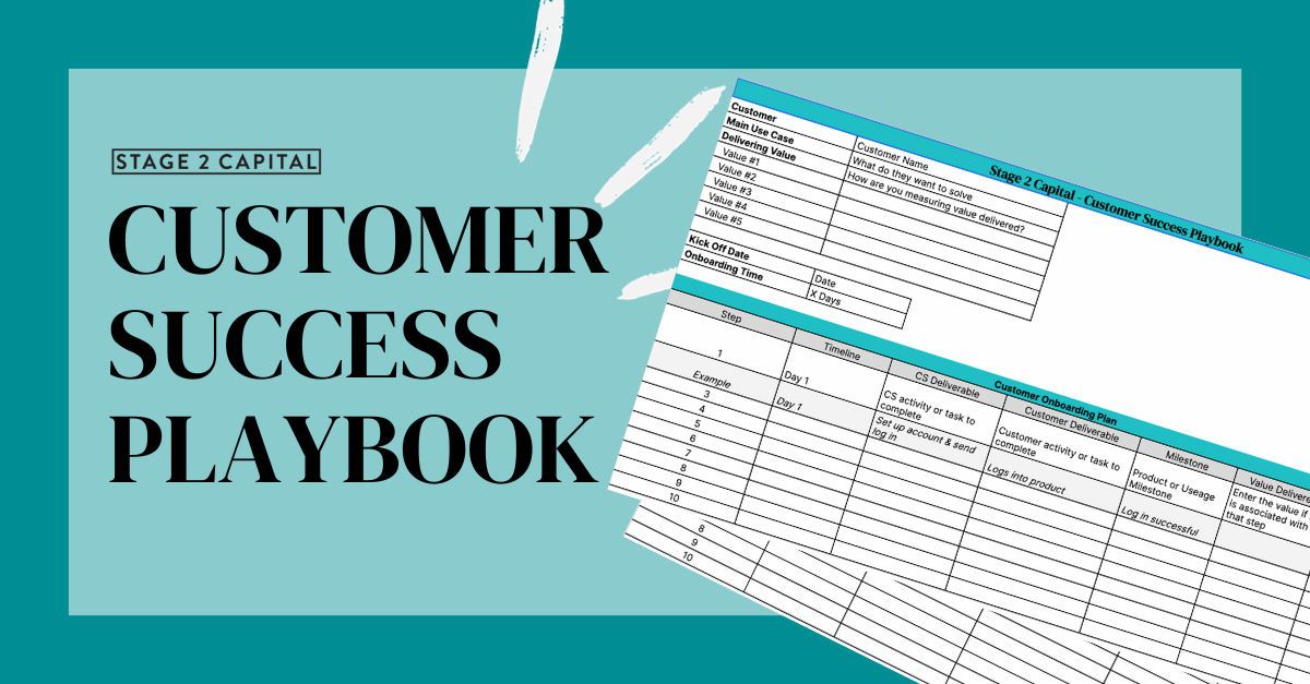 Build a GTM Playbook | Stage 2 Capital Resources Center
