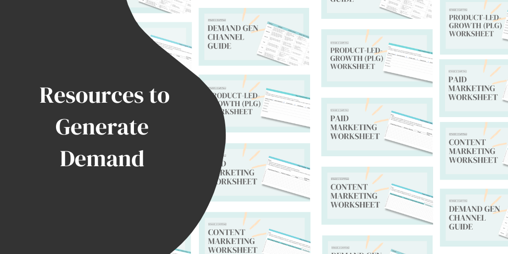 Generate Demand | Stage 2 Capital Resources Center