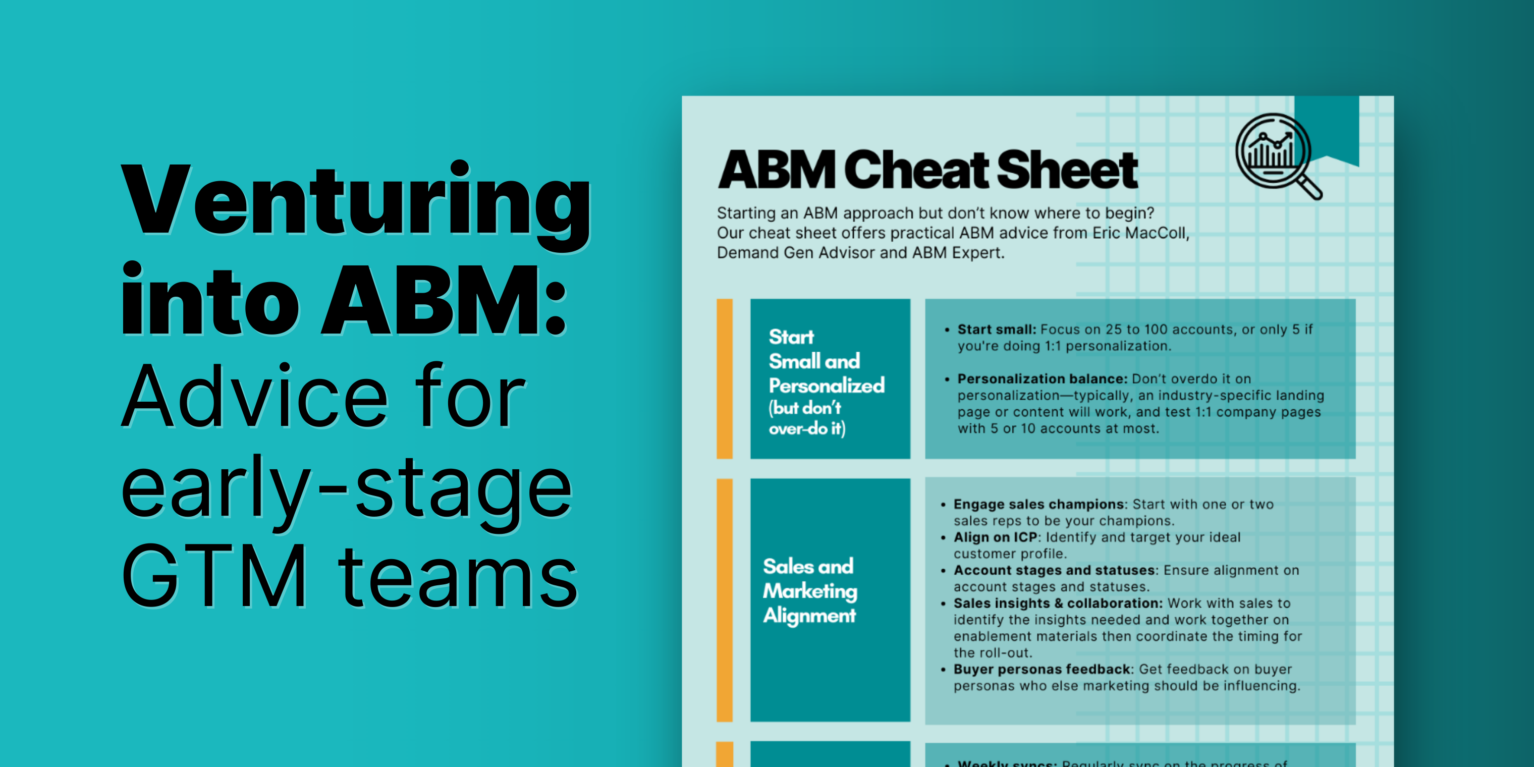 Venturing into ABM: Advice for early-stage GTM teams
